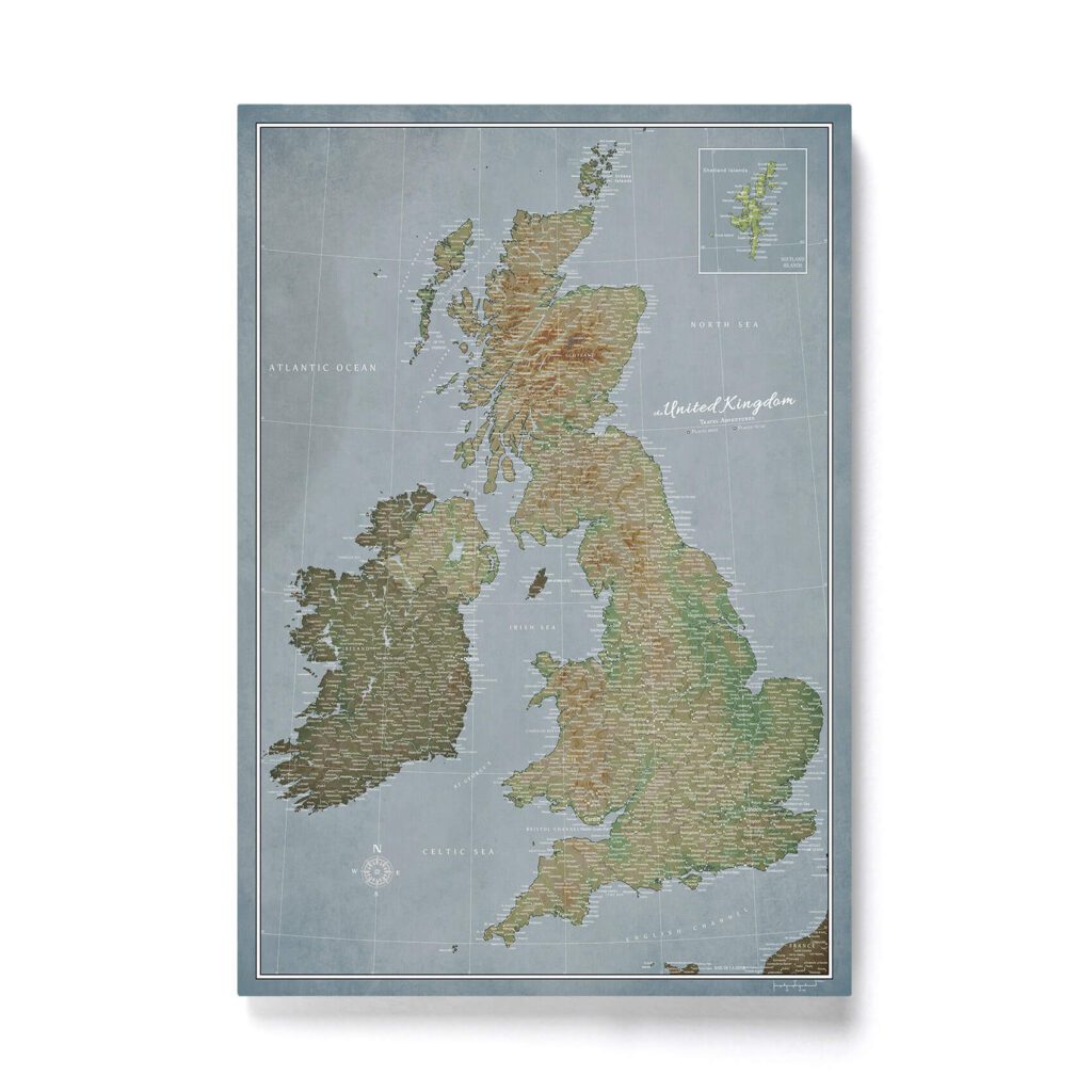 UK & Ireland Maps » Canvascale